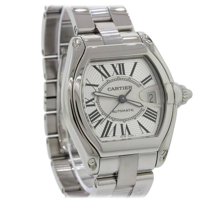 Cartier Stainless Steel Roadster Chronograph Date Automatic Wristwatch ...