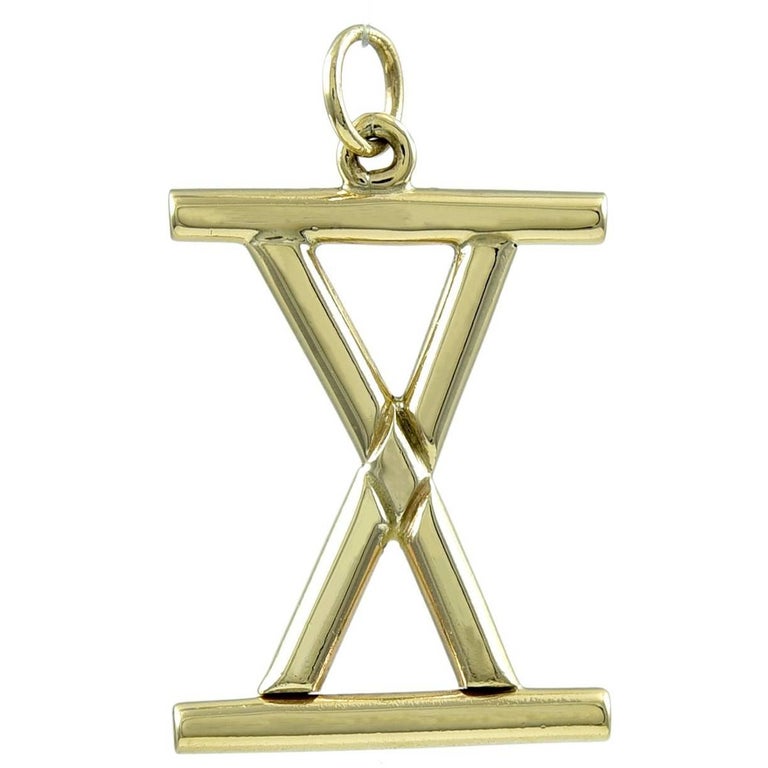 Roman Numeral Ten Gold Charm For Sale (Free Shipping) at 1stDibs ...