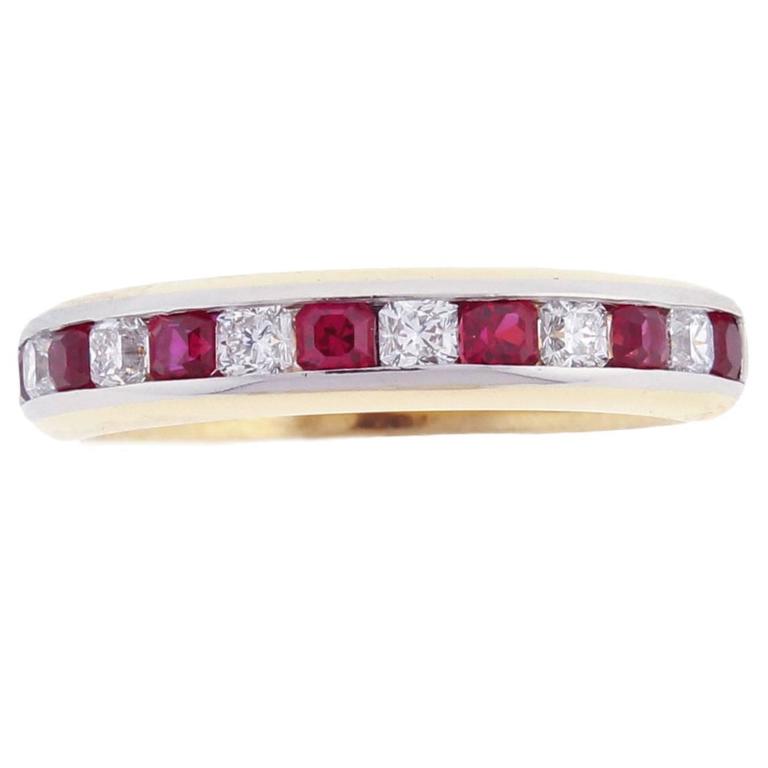 Tiffany and Co. Lucida Ruby and Diamond Band-Ring at 1stDibs | tiffany ...