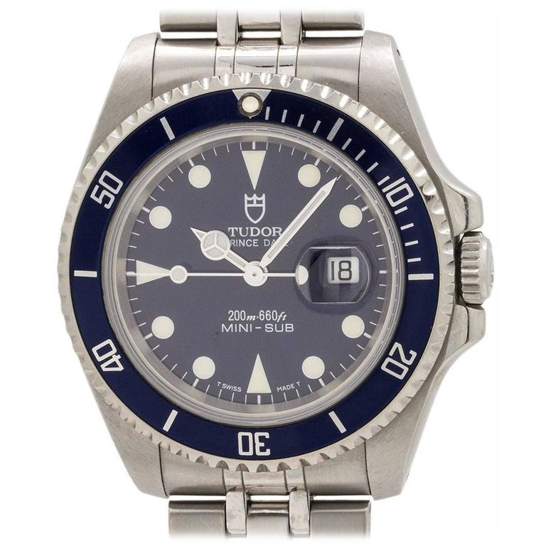 Tudor Stainless Steel Mini-Sub ref 73190 circa 1998 at 1stDibs | tudor ...