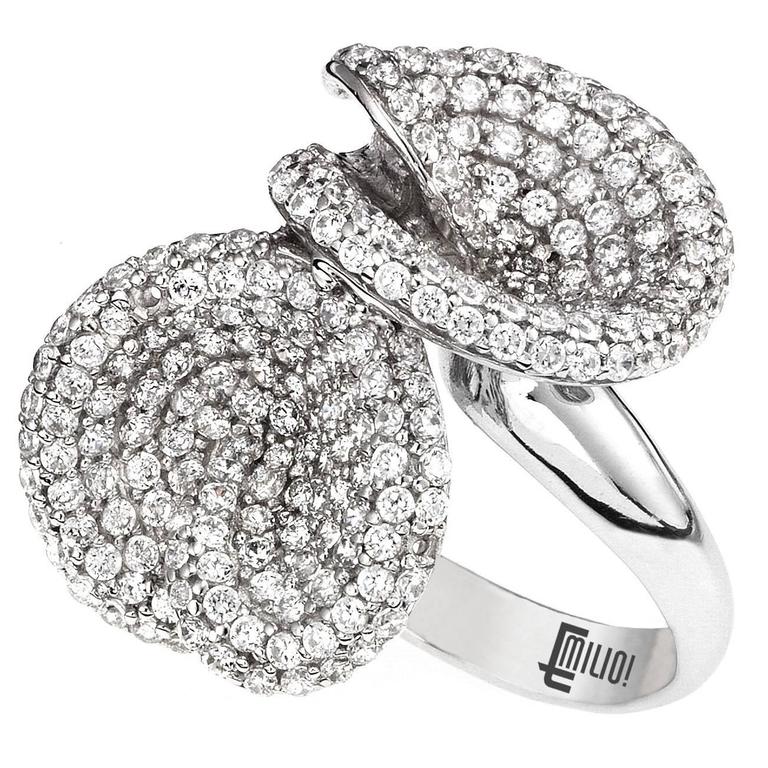 Unique Diamond Cocktail Ring For Sale at 1stDibs
