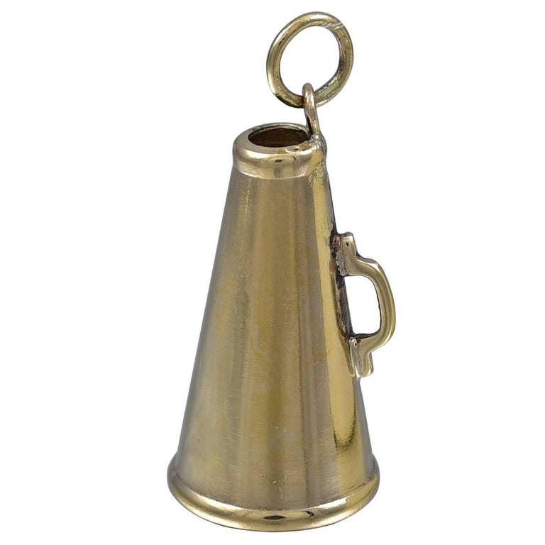 Gold Cheerleader Megaphone For Sale at 1stDibs