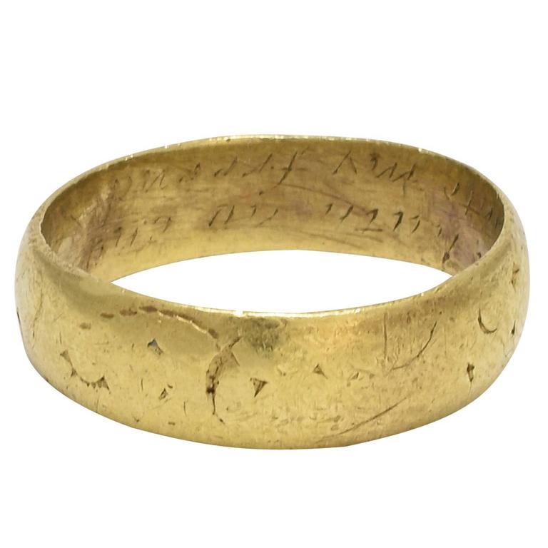 Antique 17th Century Gold Posy Ring at 1stDibs | antique posy ring ...