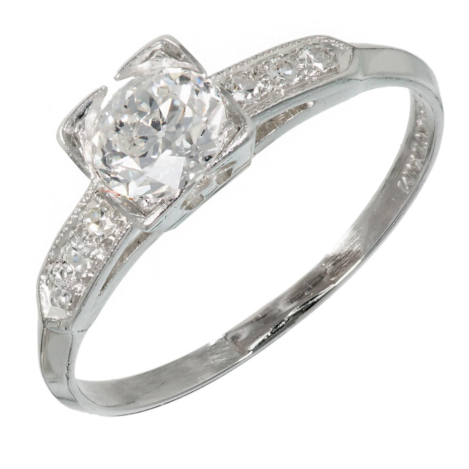 Art Deco Lozenge Diamond Ring at 1stDibs | lozenge shape diamond ...
