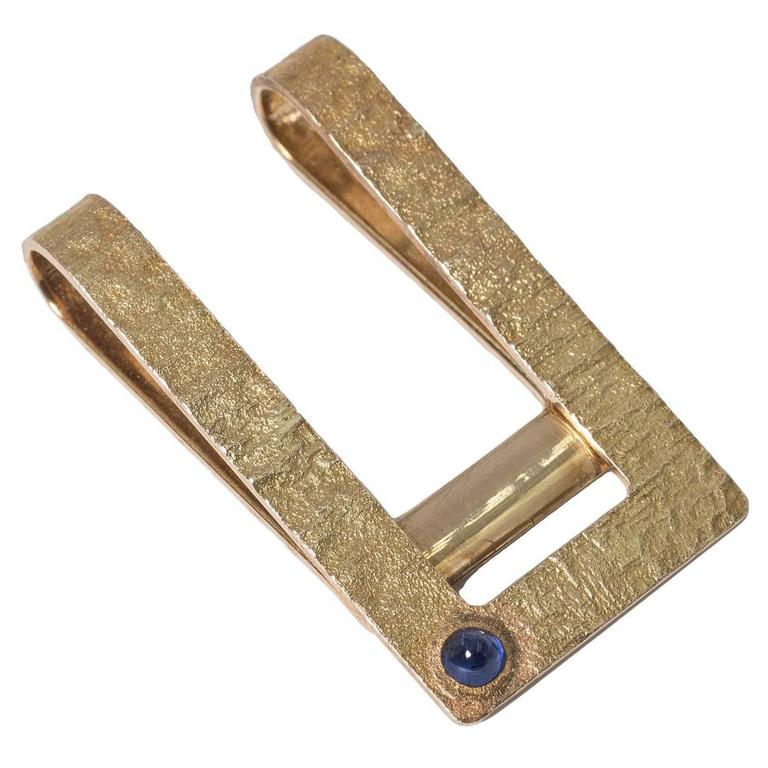 Antique Russian Style Gold Sapphire Money Clip For Sale at 1stDibs ...