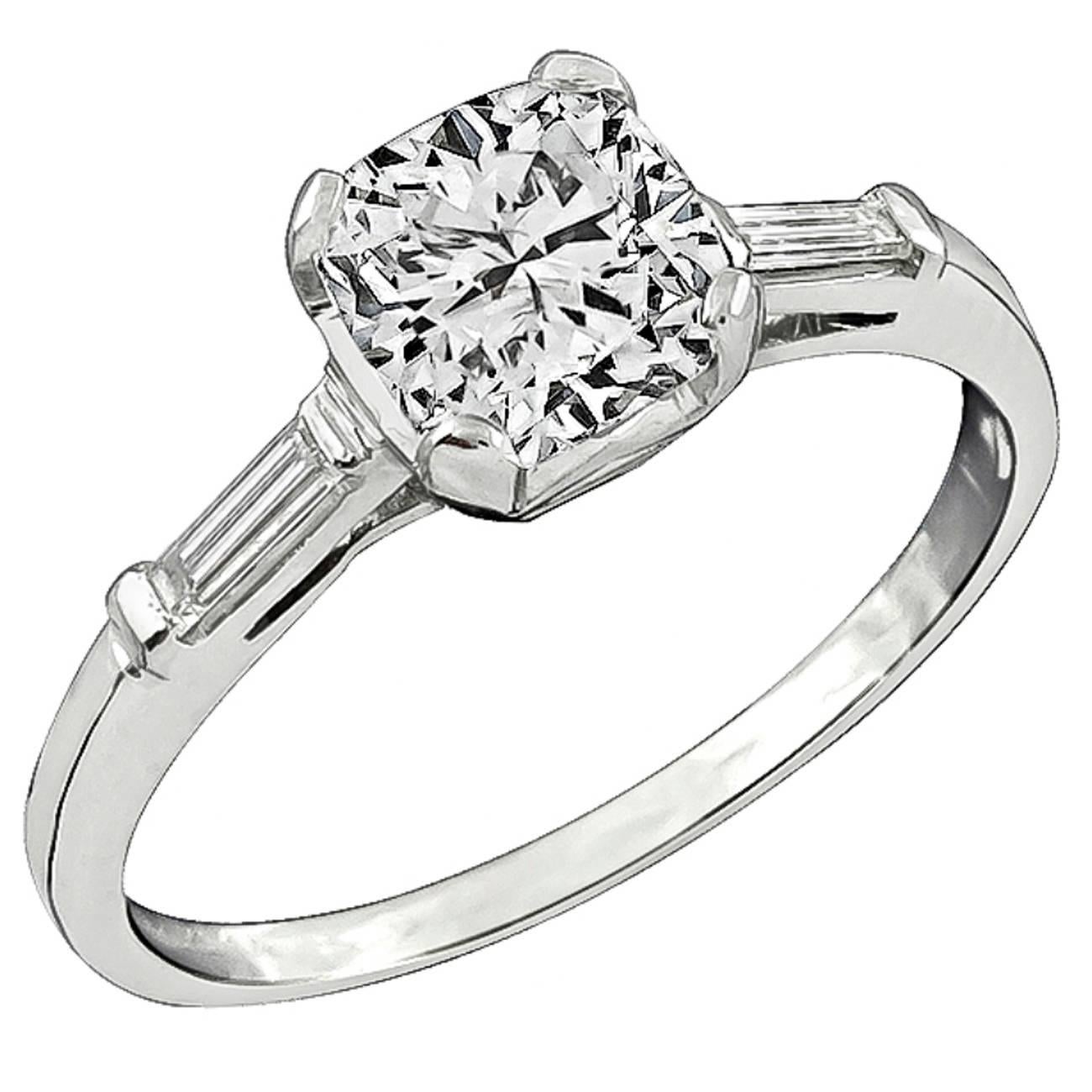 GIA 1.33ct Internally Flawless Diamond Engagement Ring at 1stDibs ...