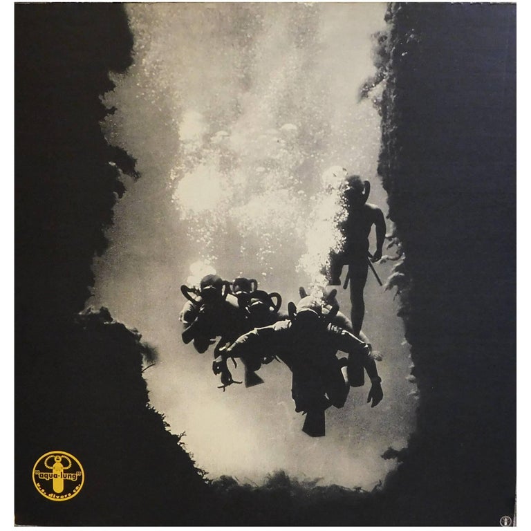 Original 1950s Aqua-Lung U.S. Divers Company Scuba Diving Poster For ...