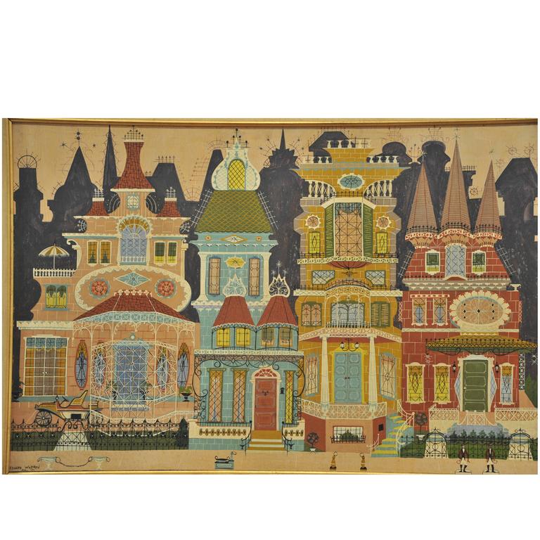 Painting of Murray Hill by Edward Warren For Sale at 1stDibs