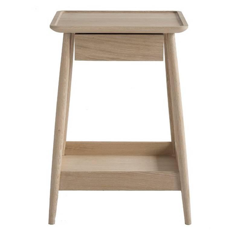 Pinch Harlosh Side Table, White Oiled Ash For Sale at 1stDibs