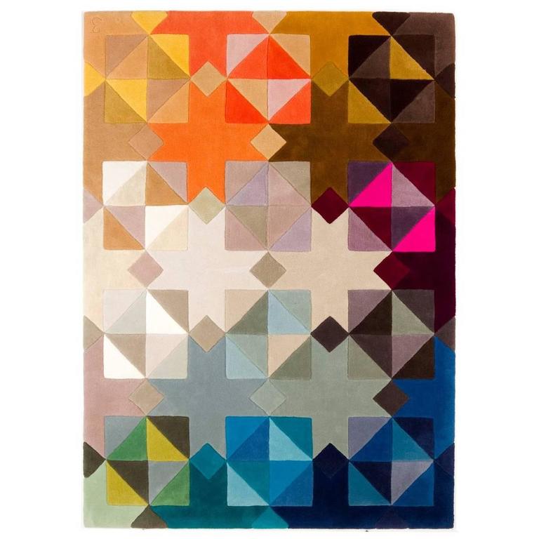 Geometric Triangles Rug For Sale at 1stDibs