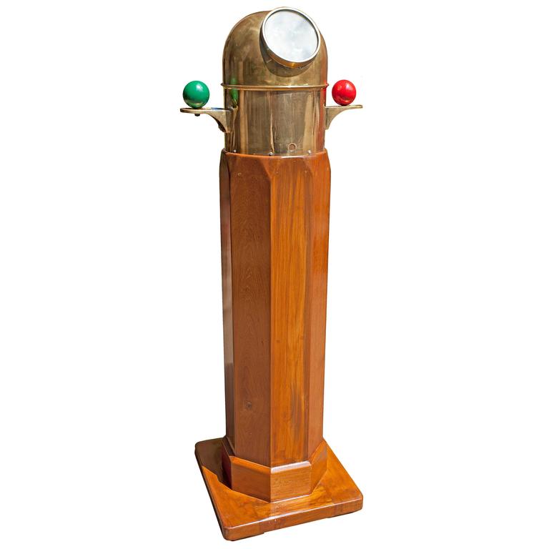 Early 1900s Rare Ship's Brass Binnacle at 1stDibs | ships binnacle for ...