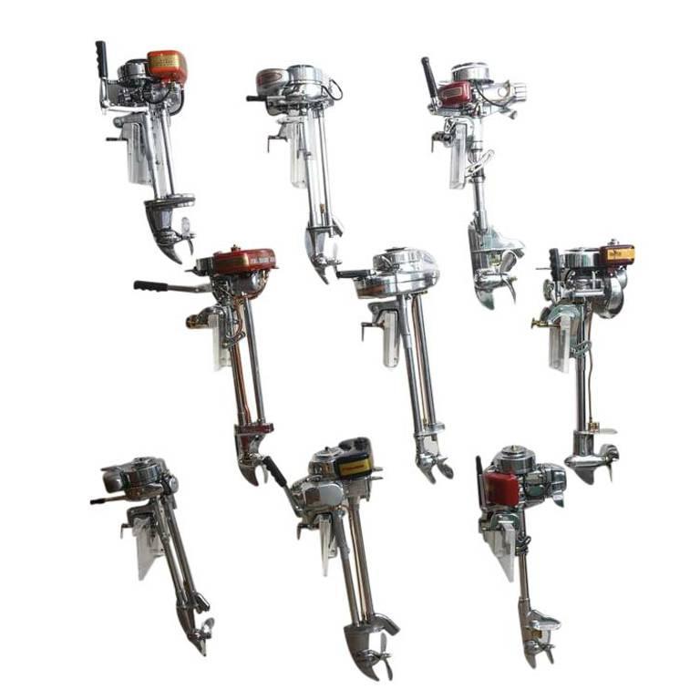Lot Of Nine Vintage Polished American Outboard Motors At 1stdibs lot-of-nine-vintage-polished-american-outboard-motors-at-1stdibs