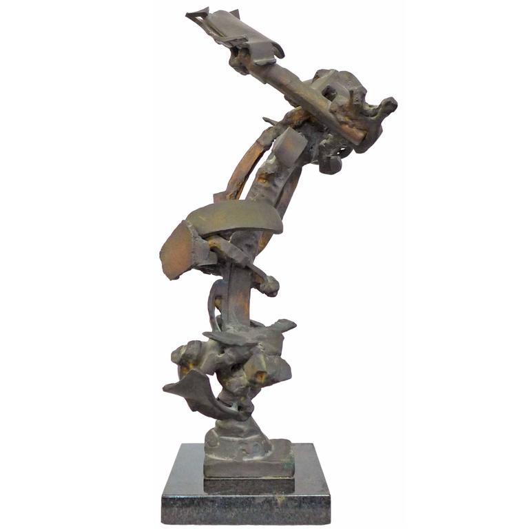 Abstract Expressionist Cast Bronze Sculpture at 1stDibs