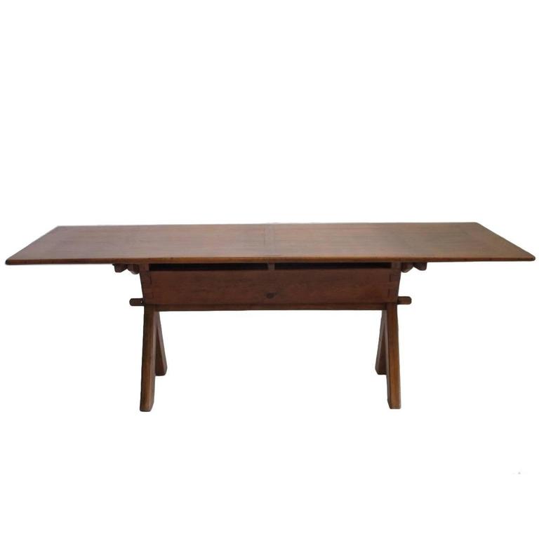 19th Century Swiss Pine Farm Dining Table at 1stDibs