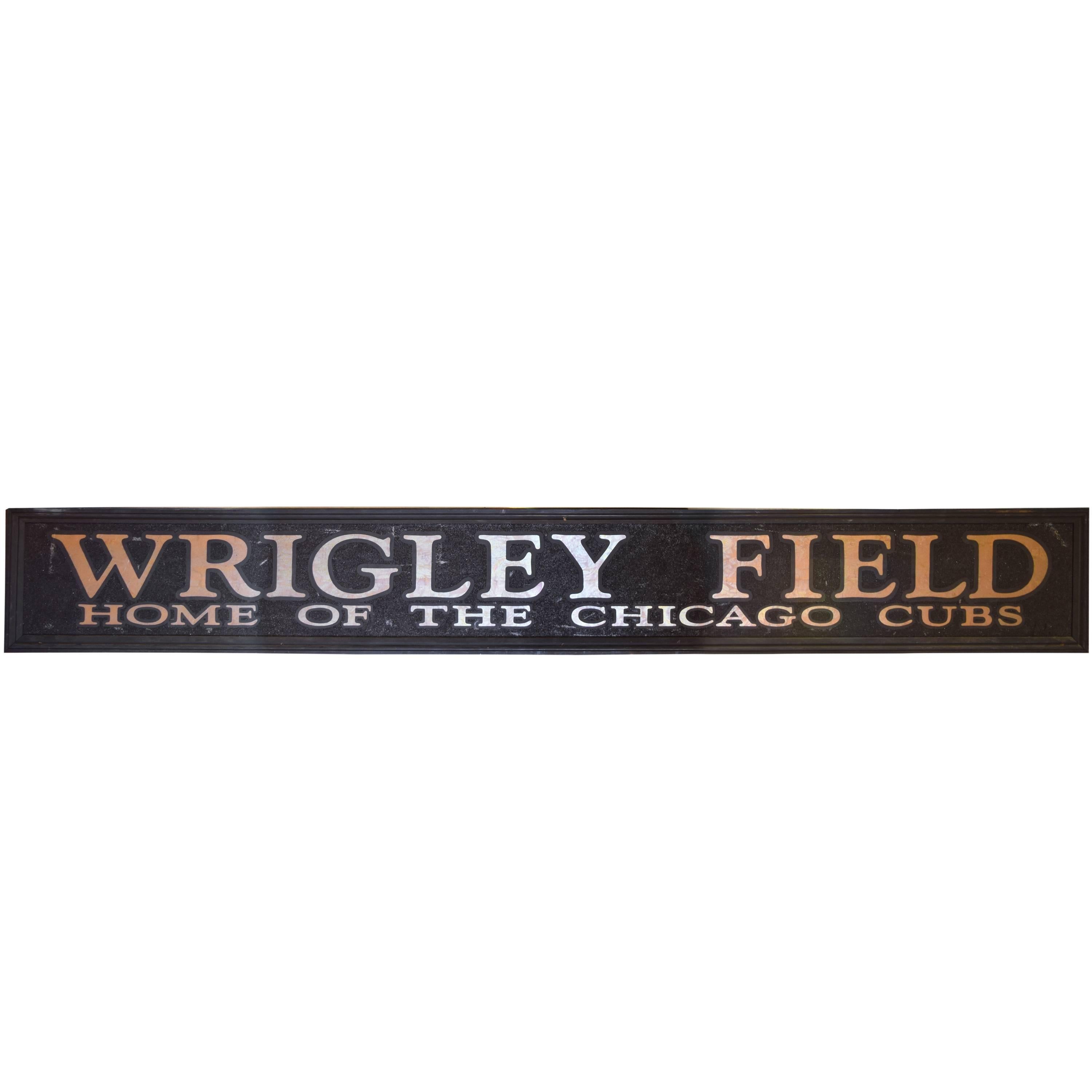 Vintage Wrigley Field Sign at 1stDibs