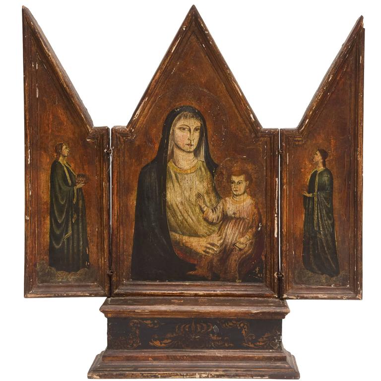 18th Century Cusco School Triptych at 1stDibs