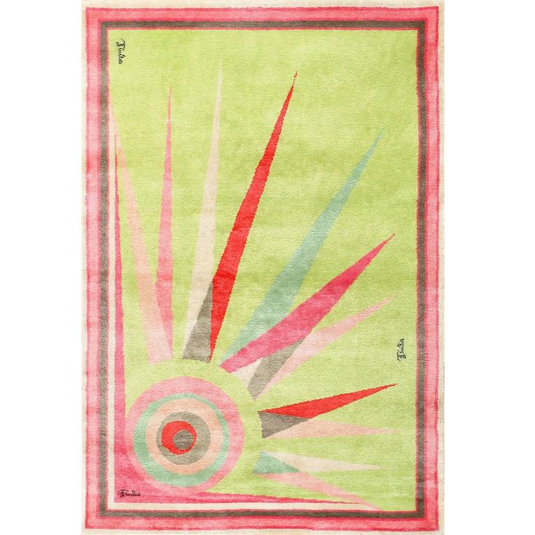 Mid-Century Art Deco Emilio Pucci Rug at 1stDibs