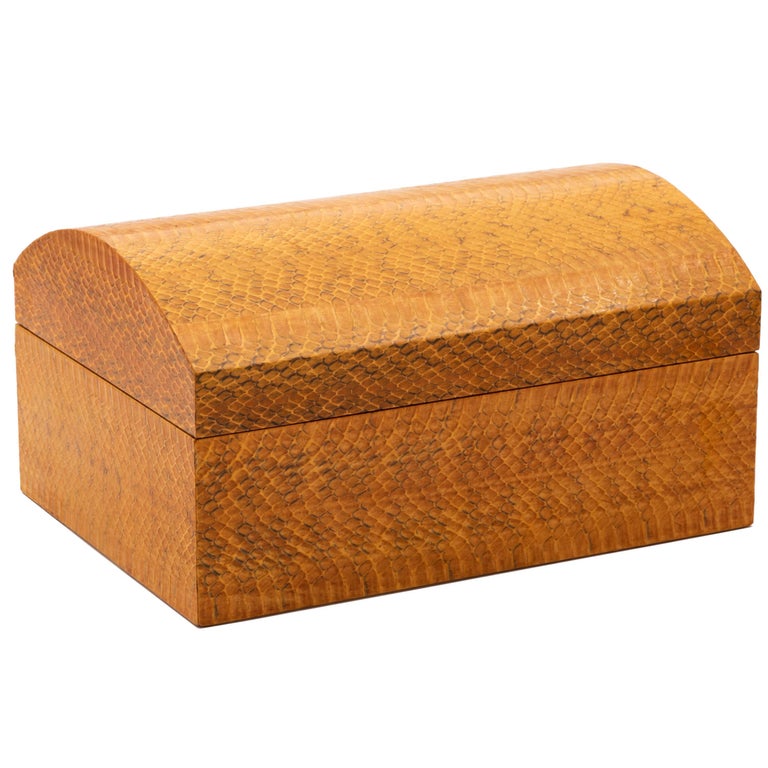 Karl Springer Lacquered Snakeskin Decorative Box For Sale at 1stDibs ...