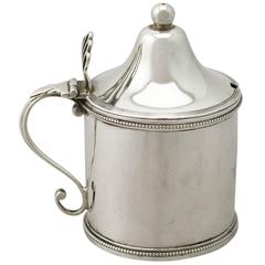 Newcastle Sterling Silver, Glass and Wicker Hip Flask by Isaac Cookson ...