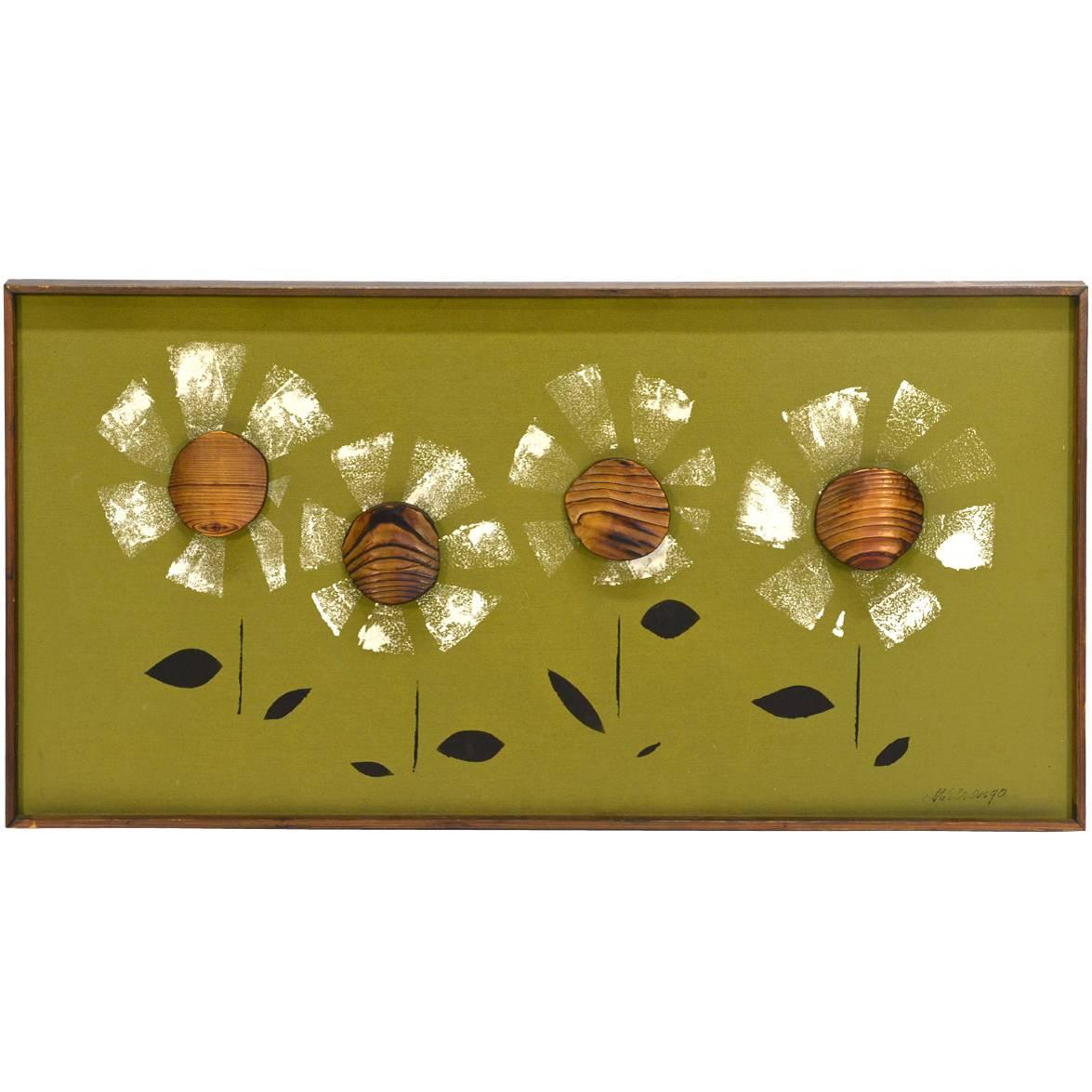 Witco Flowers Art Piece For Sale at 1stDibs