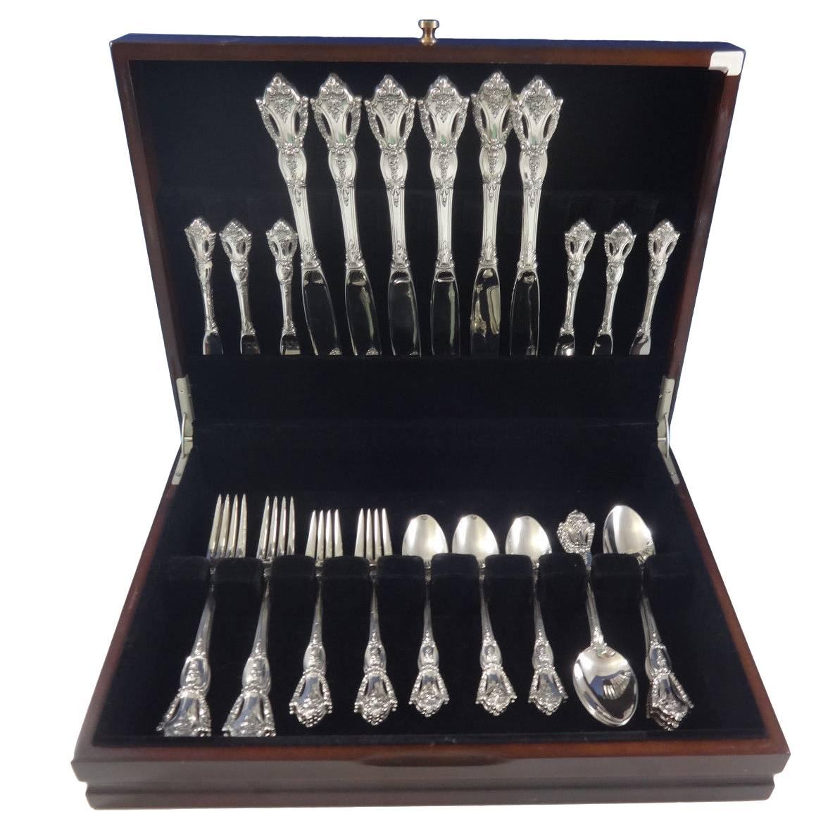 Beauvoir by Tuttle Sterling Silver Dinner Size Flatware Set Service 36 ...