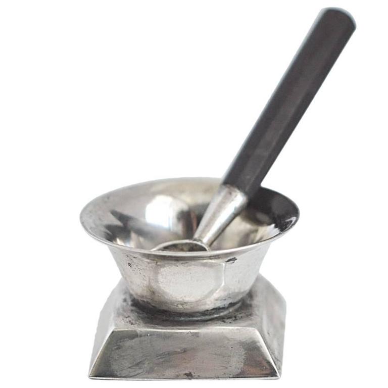 Vintage Sterling Silver Open Salt Cellar by William Spratling, Art Deco ...