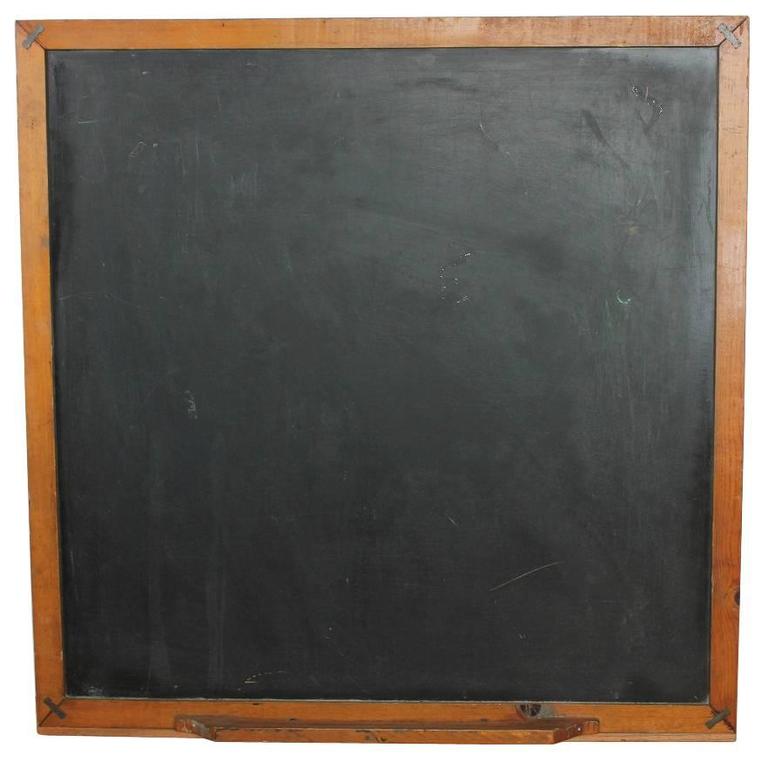 Vintage School Wall Chalkboard at 1stDibs