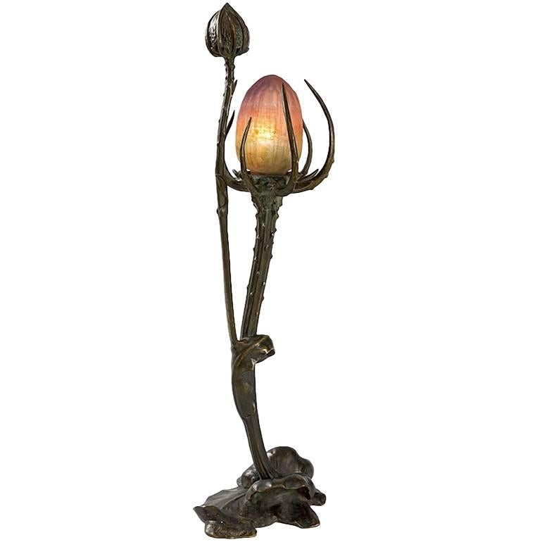 Bouval “Le Chardon” Table Lamp at 1stDibs | thistle lamp