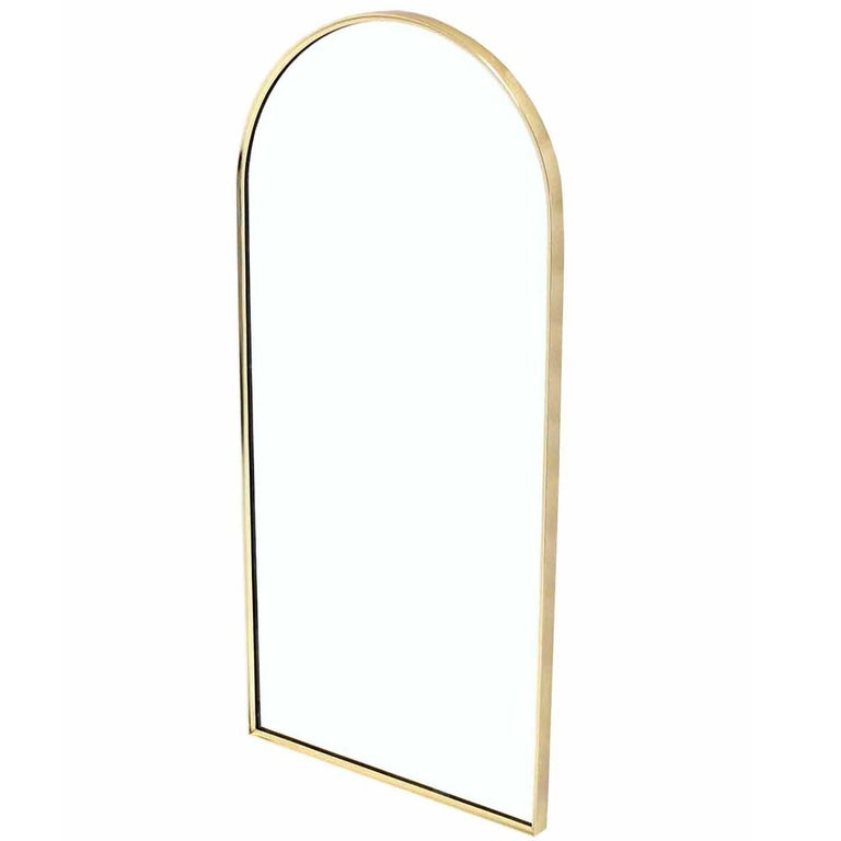 Mid Century Metal Frame Incasing Dome Shape Mirror at 1stDibs | dome ...