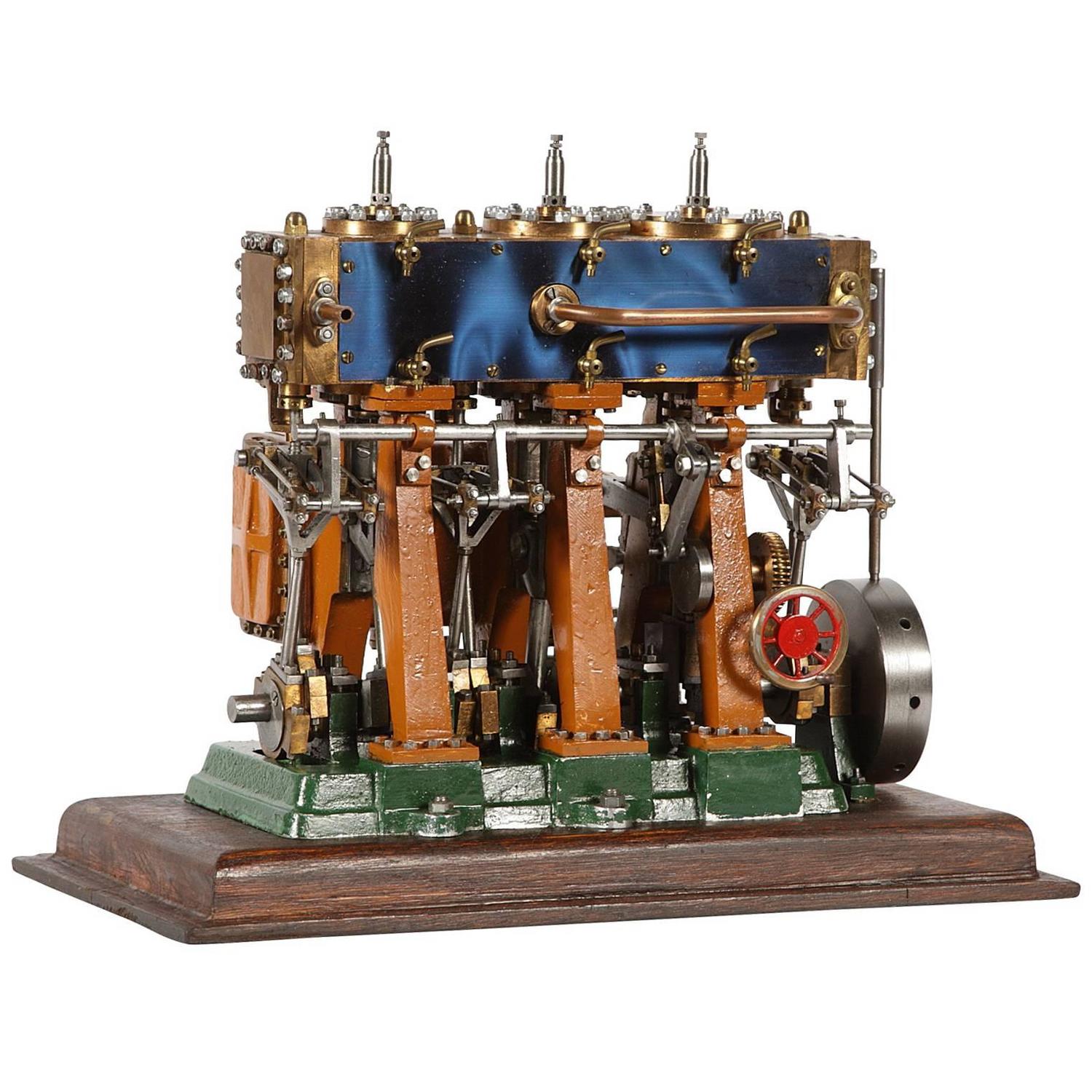 O. B. Bolton Triple Expansion Marine Steam Engine Model at 1stdibs