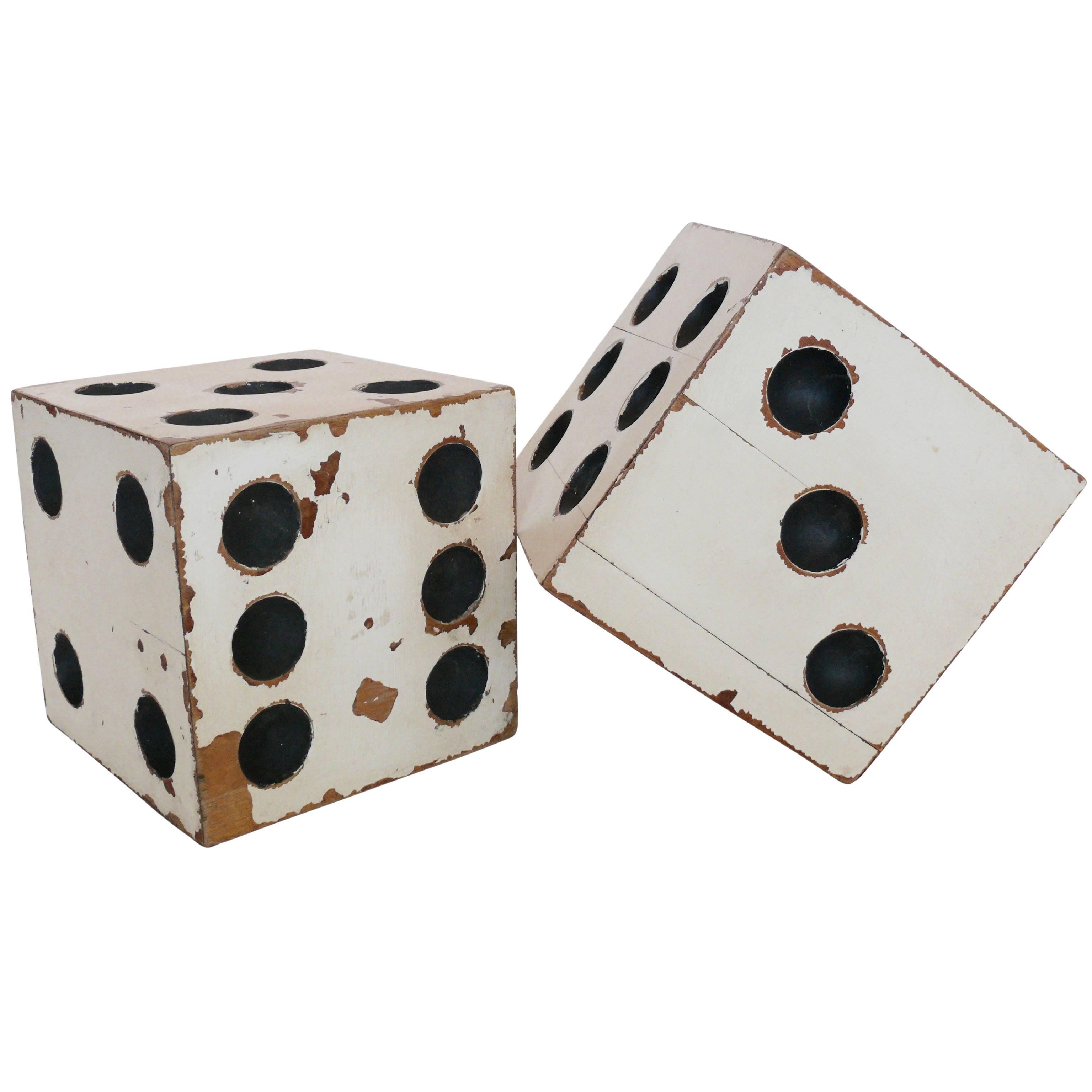 American Folk Art Dice at 1stDibs