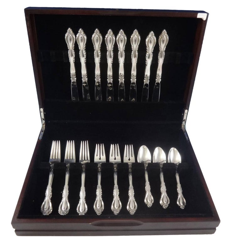 Grande Regency by International Sterling Silver Flatware Set at 1stDibs