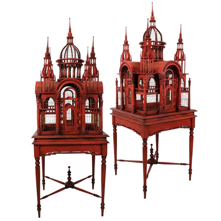 Large and Impressive Pair of Indoor Aviaries at 1stDibs