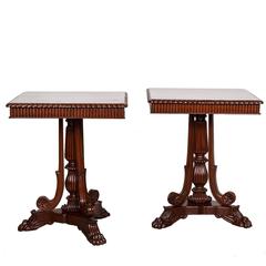Pair of Anglo-Indian or British Colonial Mahogany Side Tables For Sale ...