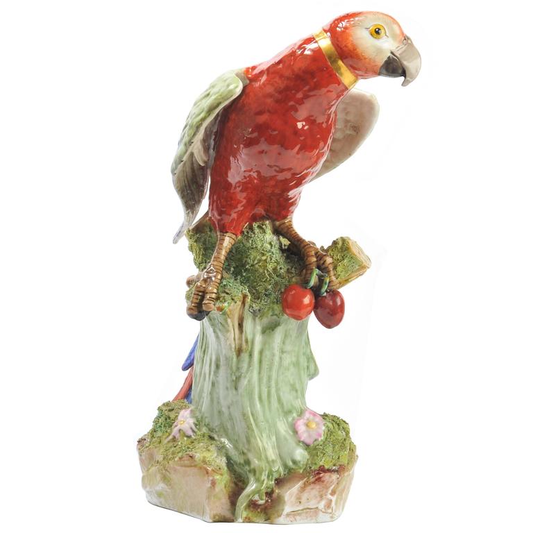 19th Century Samson Porcelain Parrot at 1stDibs