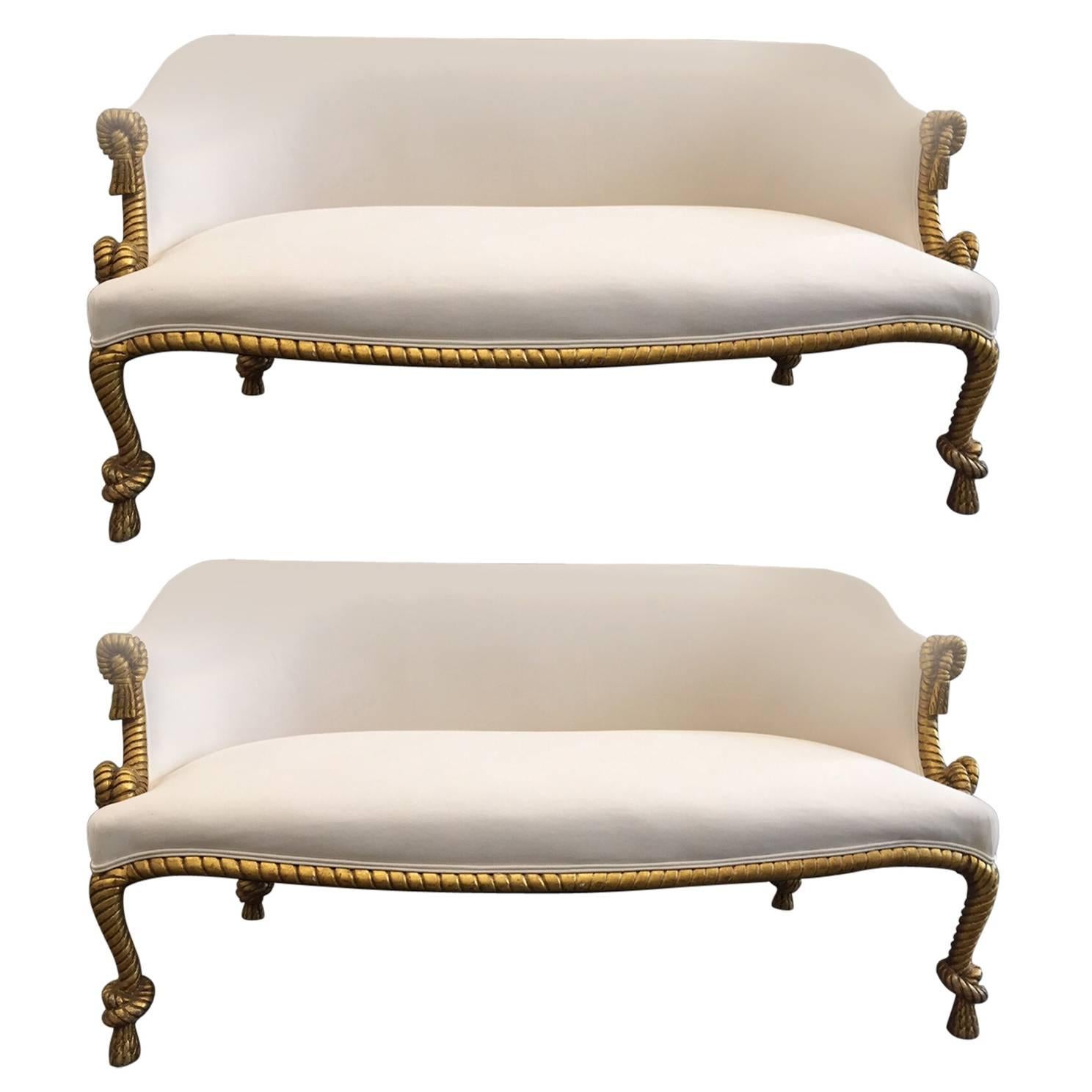 Gilded Sofa at 1stdibs