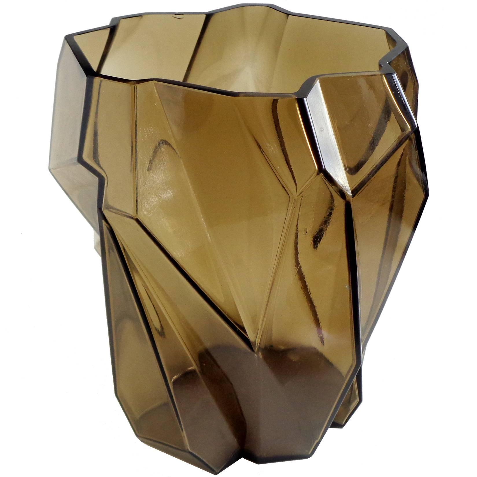 Reuben Haley "Ruba Rombic" Topaz Futuristic Flower Vase at 1stDibs ...