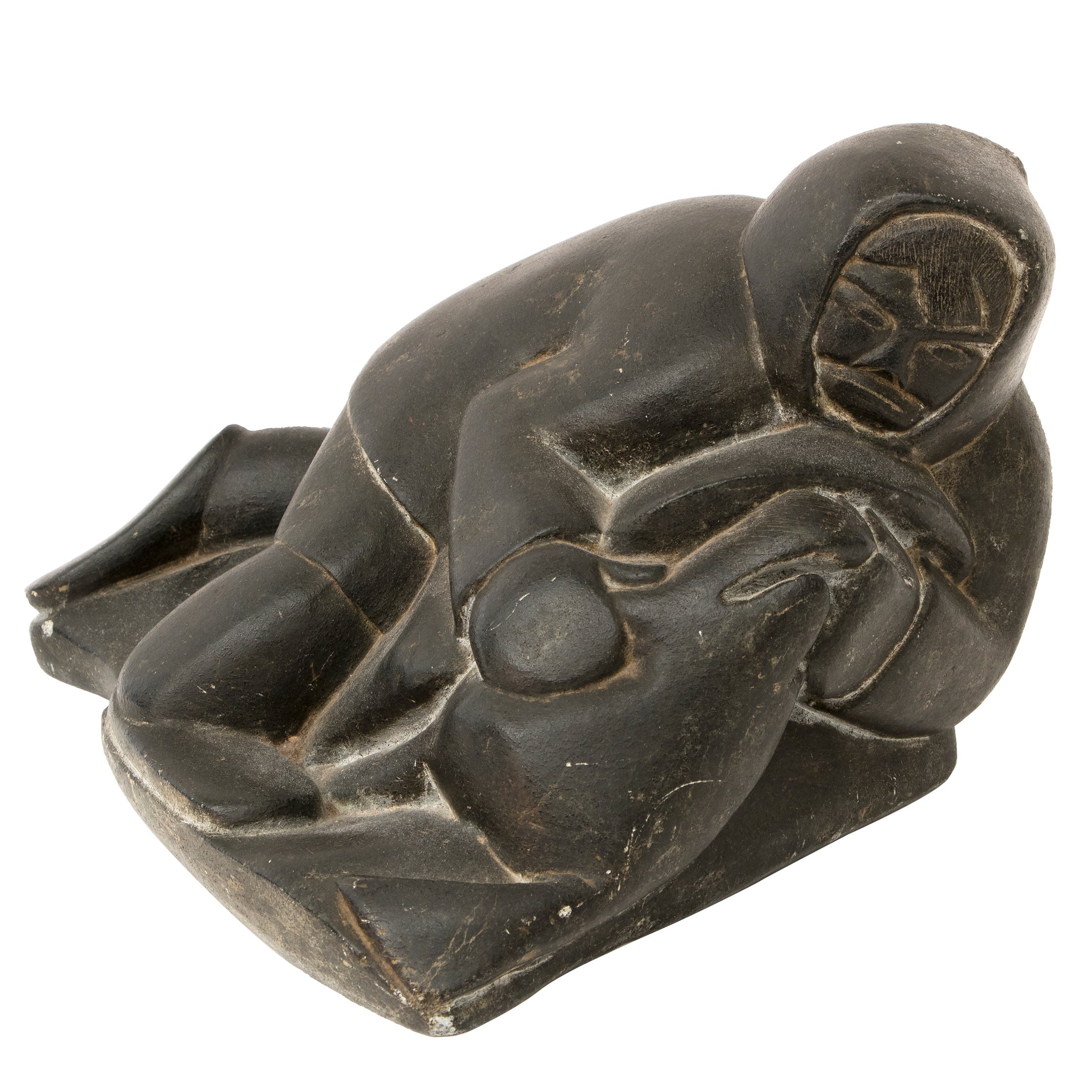 Beautiful Hard Stone Inuit Eskimo Carving at 1stDibs