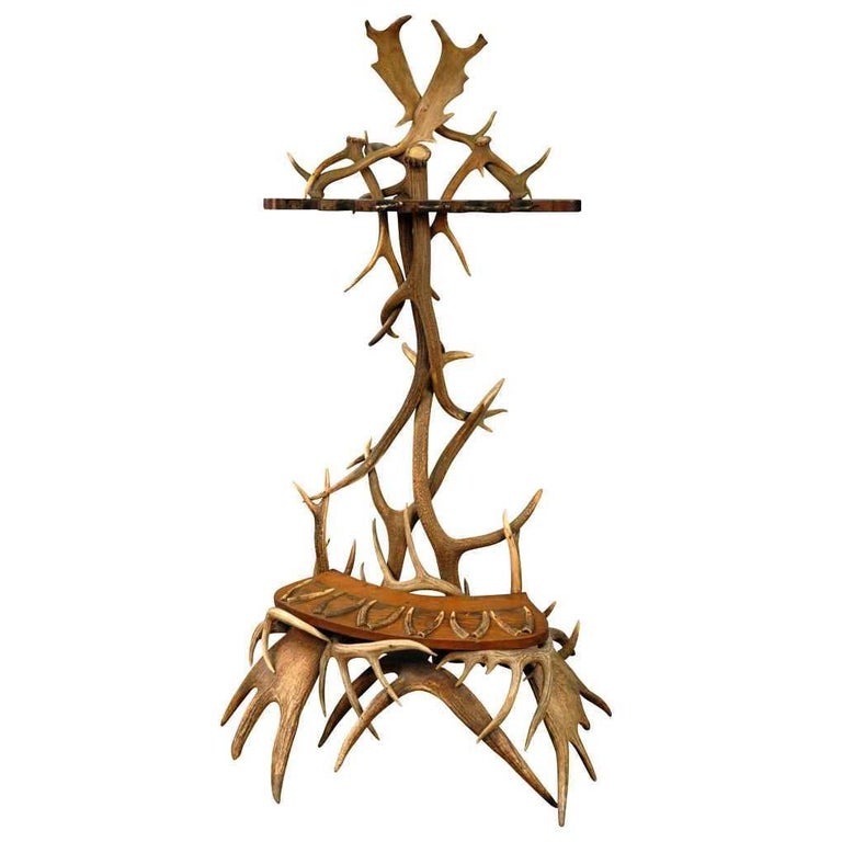 French 19th Century Black Forest Antler Gun Rack For Sale at 1stDibs