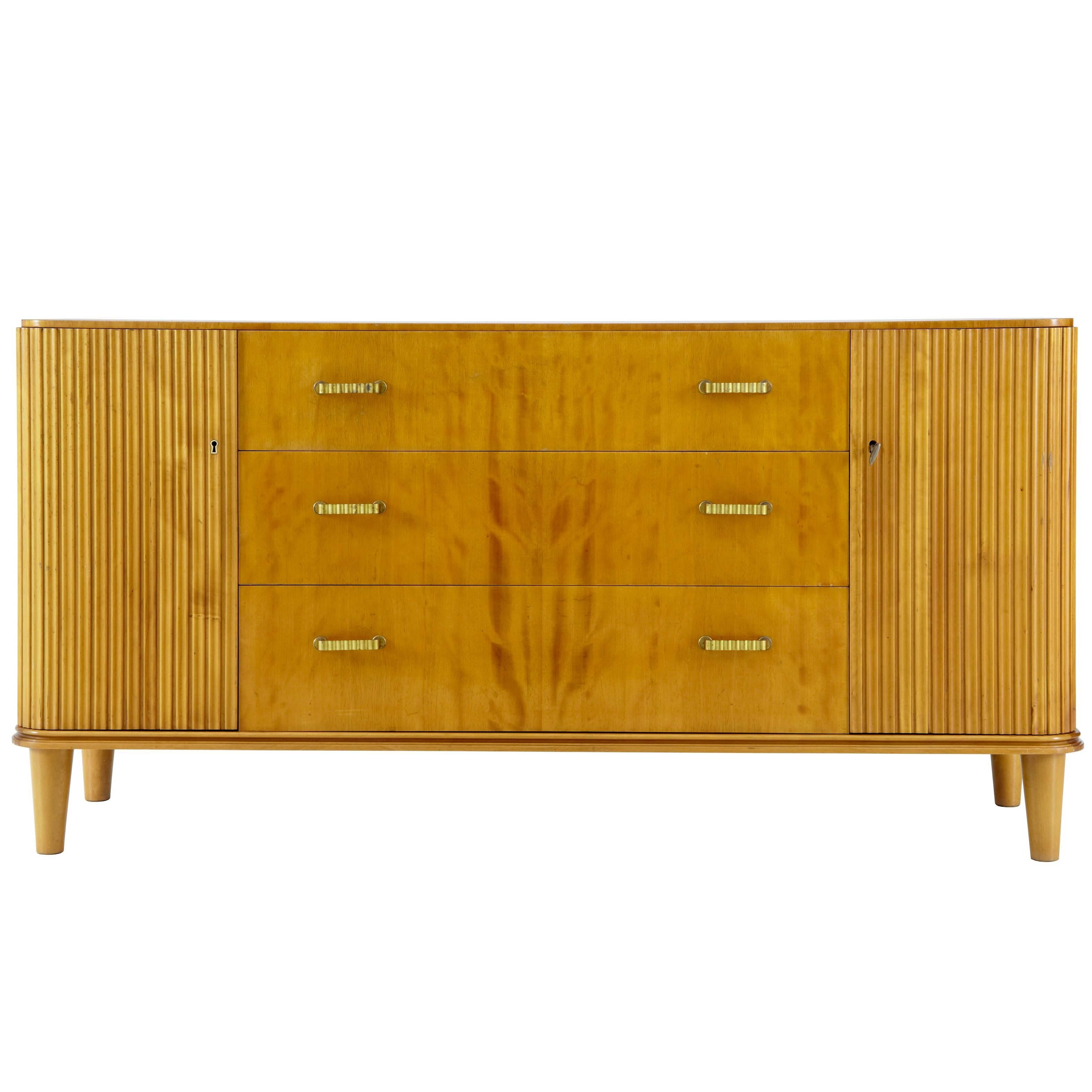 20th Century Art Deco Birch Sideboard at 1stDibs