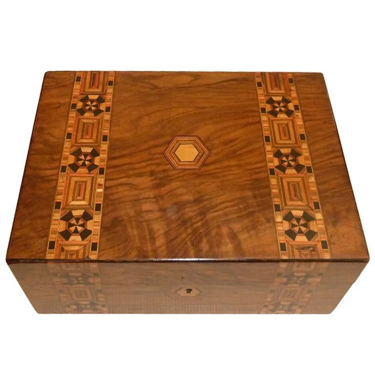 19th Century English Tunbridge Ware Box at 1stDibs
