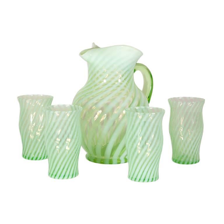 Vintage Fenton Glassware Set For Sale at 1stdibs
