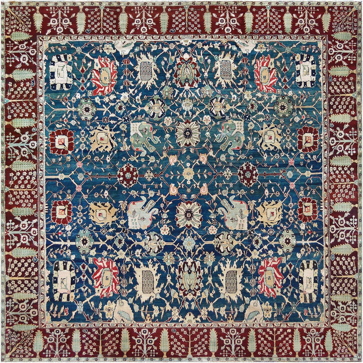 19th Century Agra Rug For Sale at 1stDibs