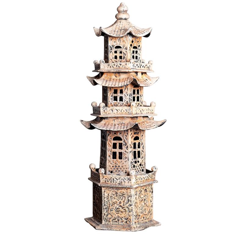 Vintage Metal Pagoda Tower at 1stDibs