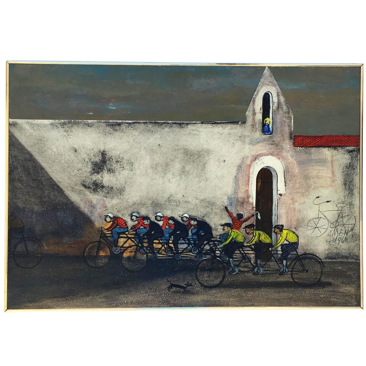 Original Oil Painting by American Artist Irving Amen at 1stdibs