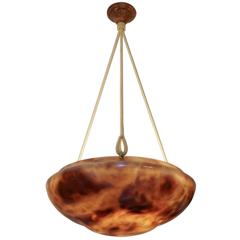 Alabaster Light Fixture at 1stDibs