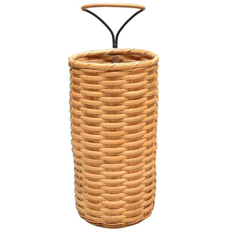 Rattan Umbrella Stand at 1stDibs