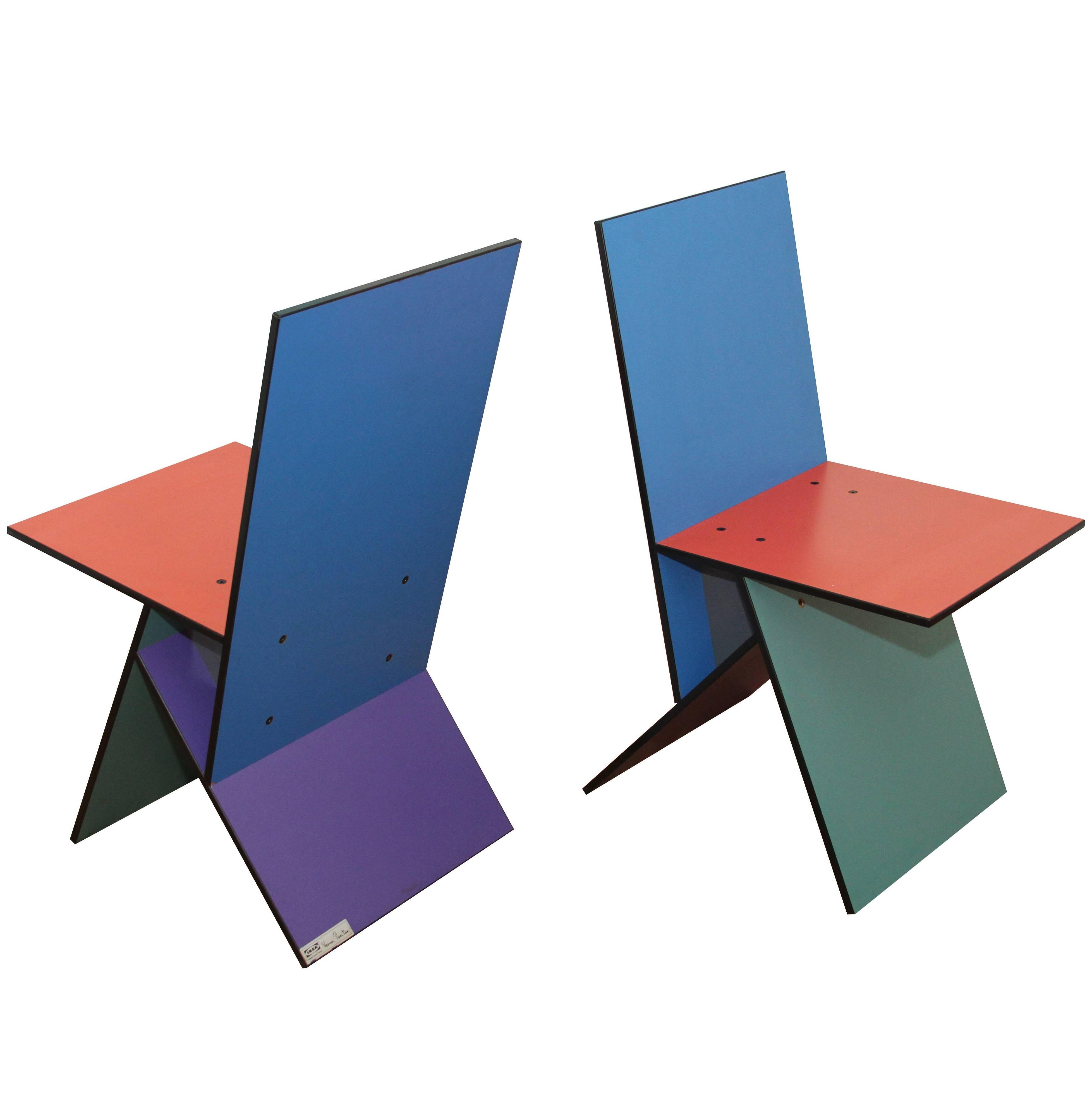 1993, Verner Panton, Ikea, Pair of Vilbert Chair at 1stDibs | vilbert ...