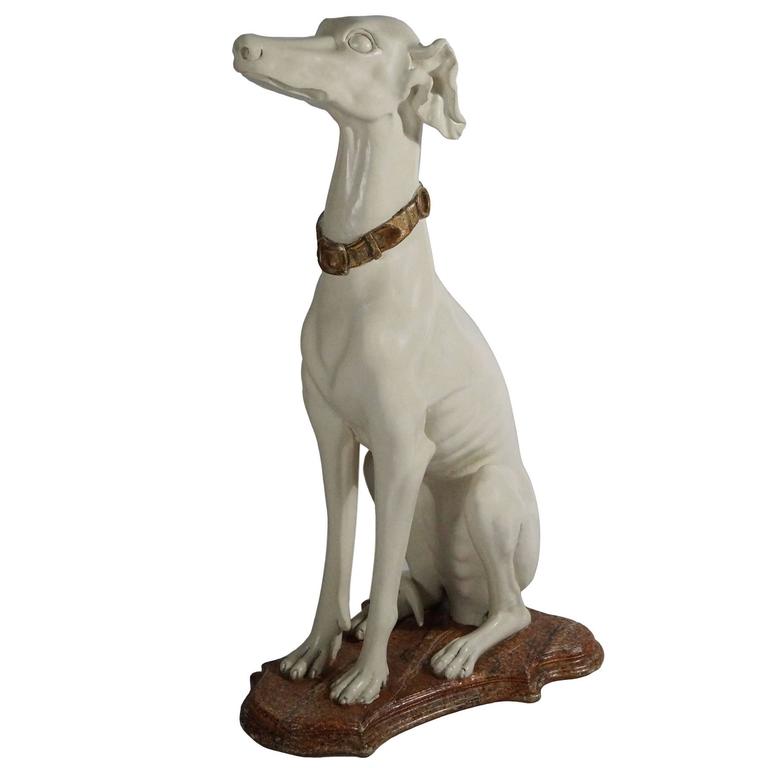 Italian Hand-Carved Wooden Dog, 1950s at 1stDibs