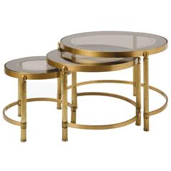 Solid Brass Nesting Table at 1stDibs